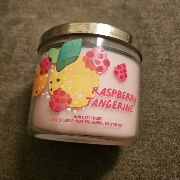 Bath & Body Works | Other | Bath Body Works Raspberry Tangerine 3 Wick ...